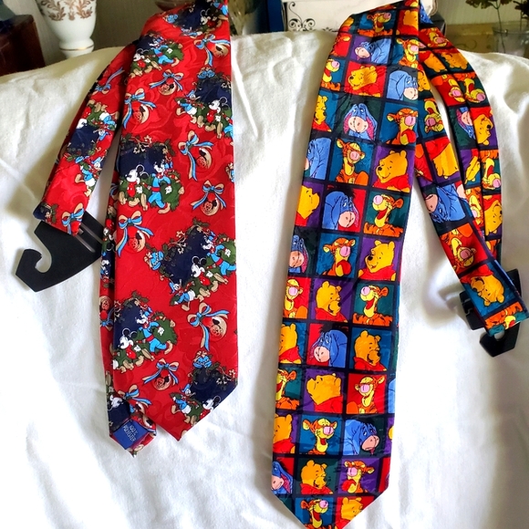 Disney | Accessories | 2 Disney Neck Ties Winnie The Pooh Friends And A ...